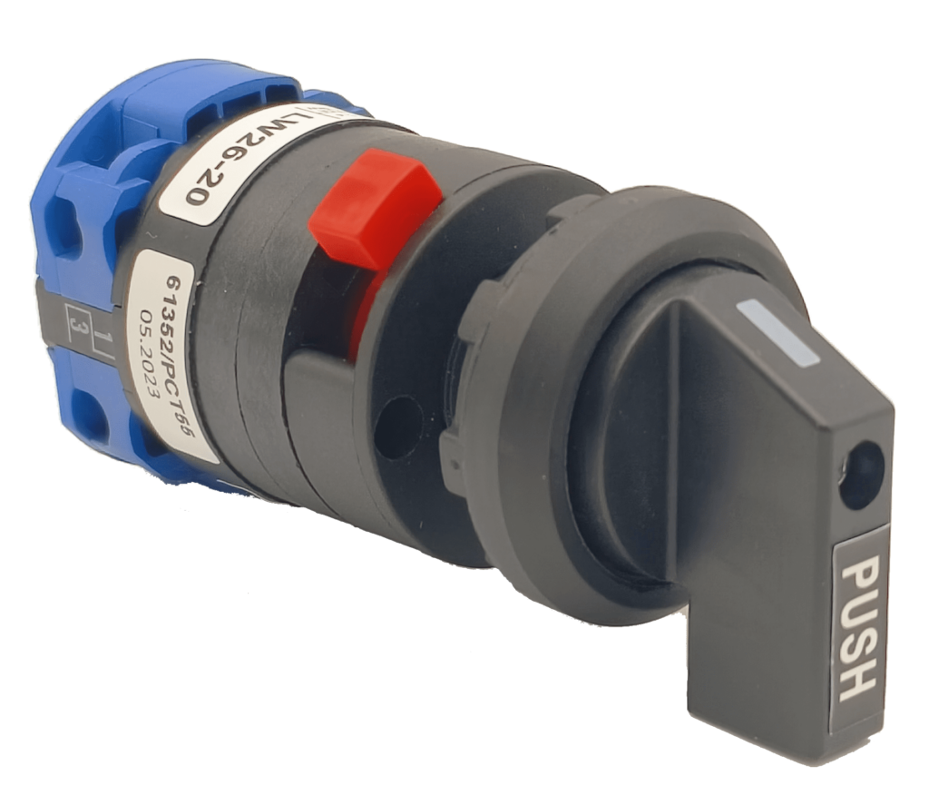 Rotary Cam Switch - Push To Turn / Spring Return Switch - Konrak Switch ...